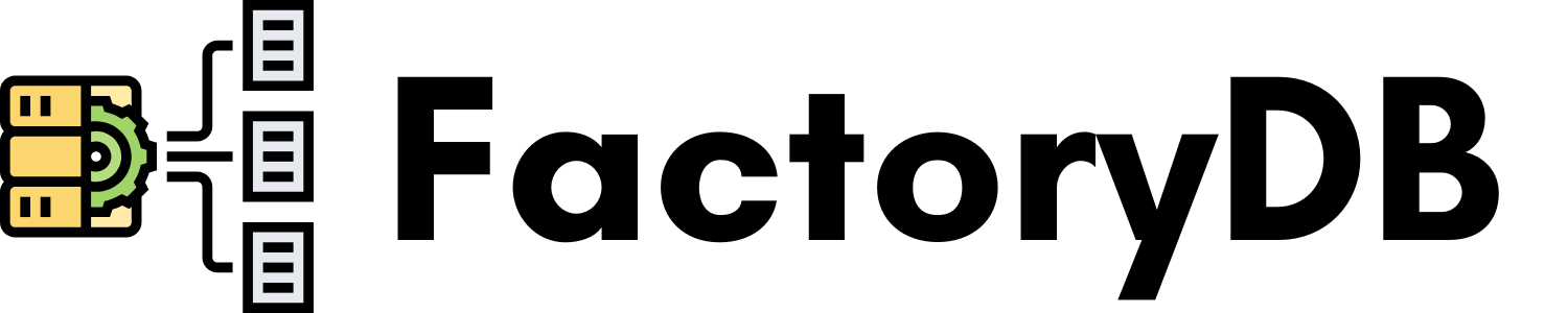 FactoryDB - Data Turned Actionable